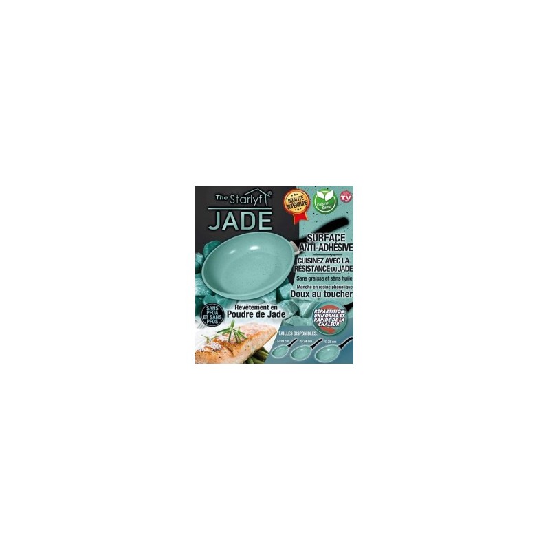 STARLYF POELES JADE LOT DE 3 + 1 COUVERCLE OFFERT