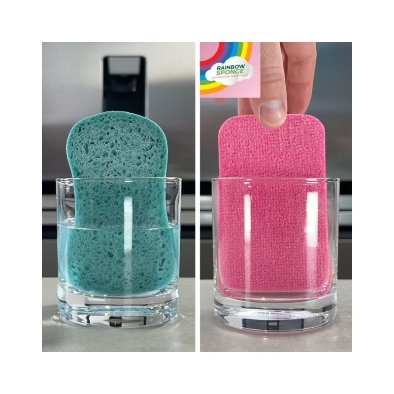 EPONGES MICROFIBRES RAINBOW SPONGE LOT DE 4